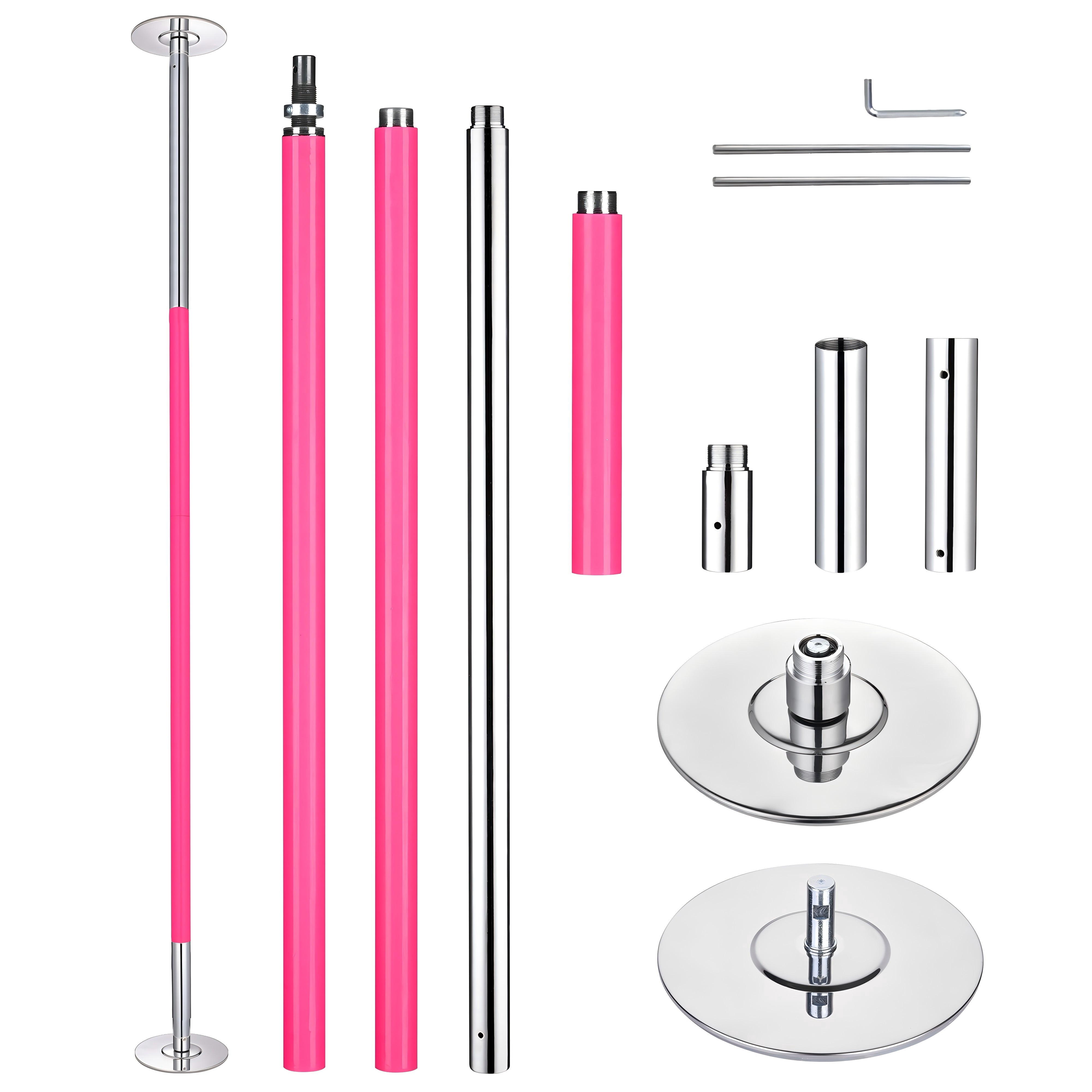 Yescom 12.6 Ft Static Spinning Dancing Pole Kit 45mm Silicone Party ...