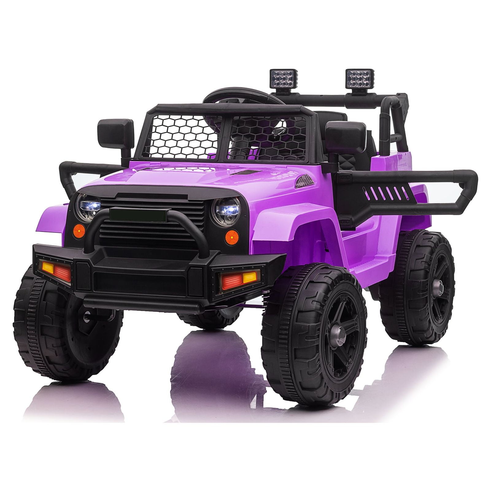 Yescom Electric 12V Kids Ride On Car- Purple, Parental Remote Control ...