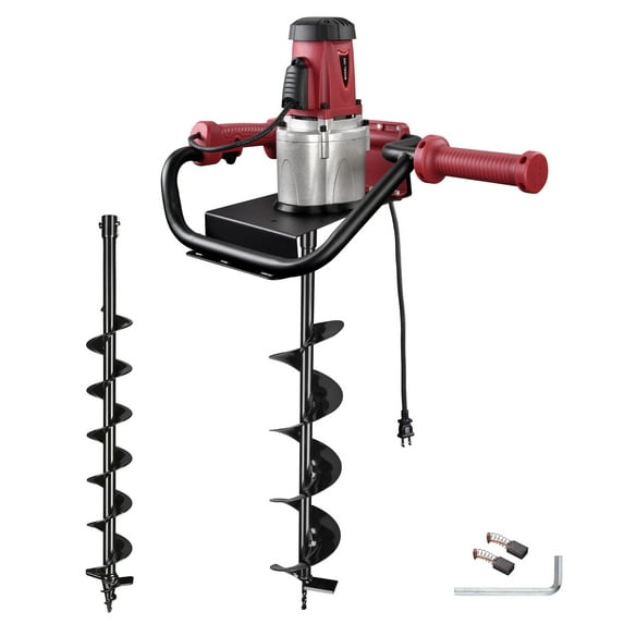 Yescom 1500W Electric 1-man Post Hole Digger with 6-inch 4-inch Bit ...