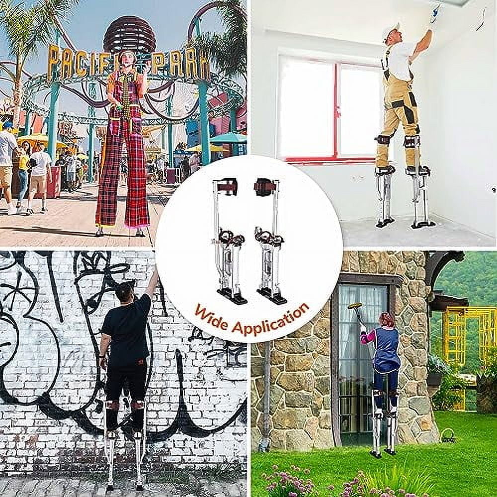 Yescom 16"-24" Drywall Stilts Adjustable Aluminum Tool Work with Leg ...