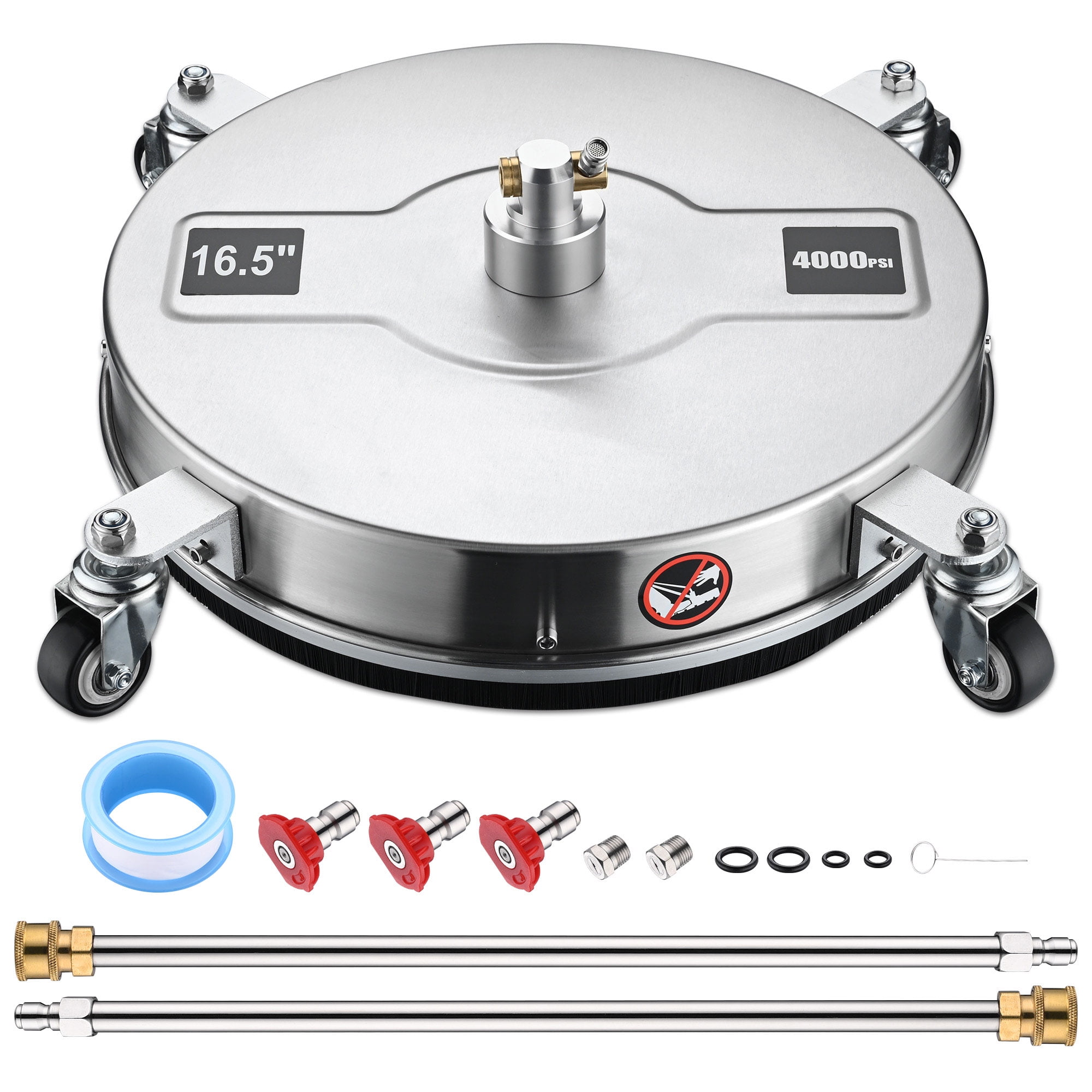 "Yescom 18"" Electric Pressure Washer Rotating Surface Cleaner, 4 ...