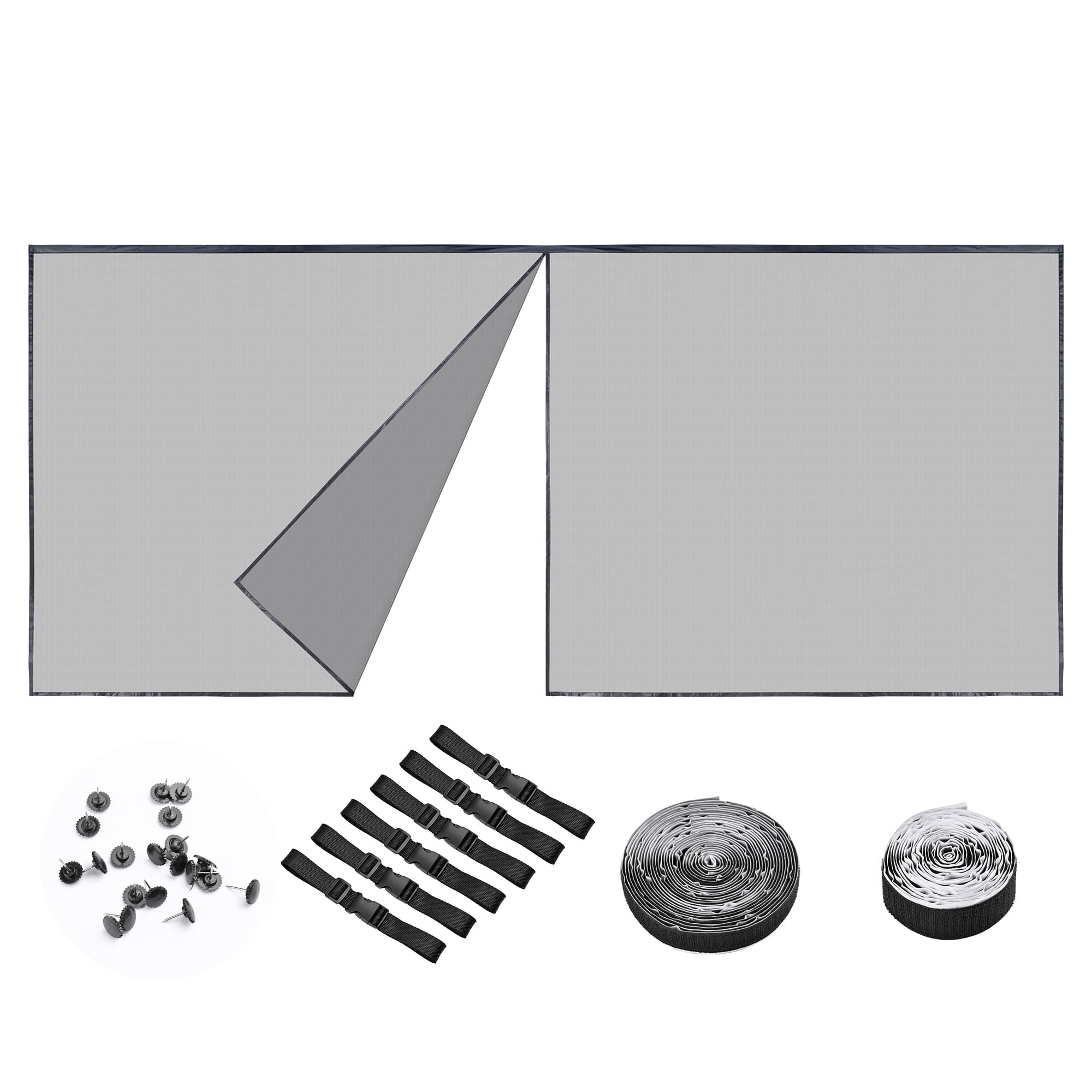 Yescom 16x7 Ft Garage Door Screen Single Car Insect Bug Mesh Magnetic ...