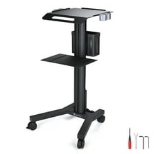 "Ergotron StyleView sv40 Medical Laptop Cart, Up to 17.3"" Screen, Gray ...