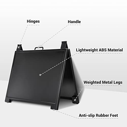 Yescom 23"x17" A-Frame Sandwich Board Double Side Sign Stand Sidewalk ...