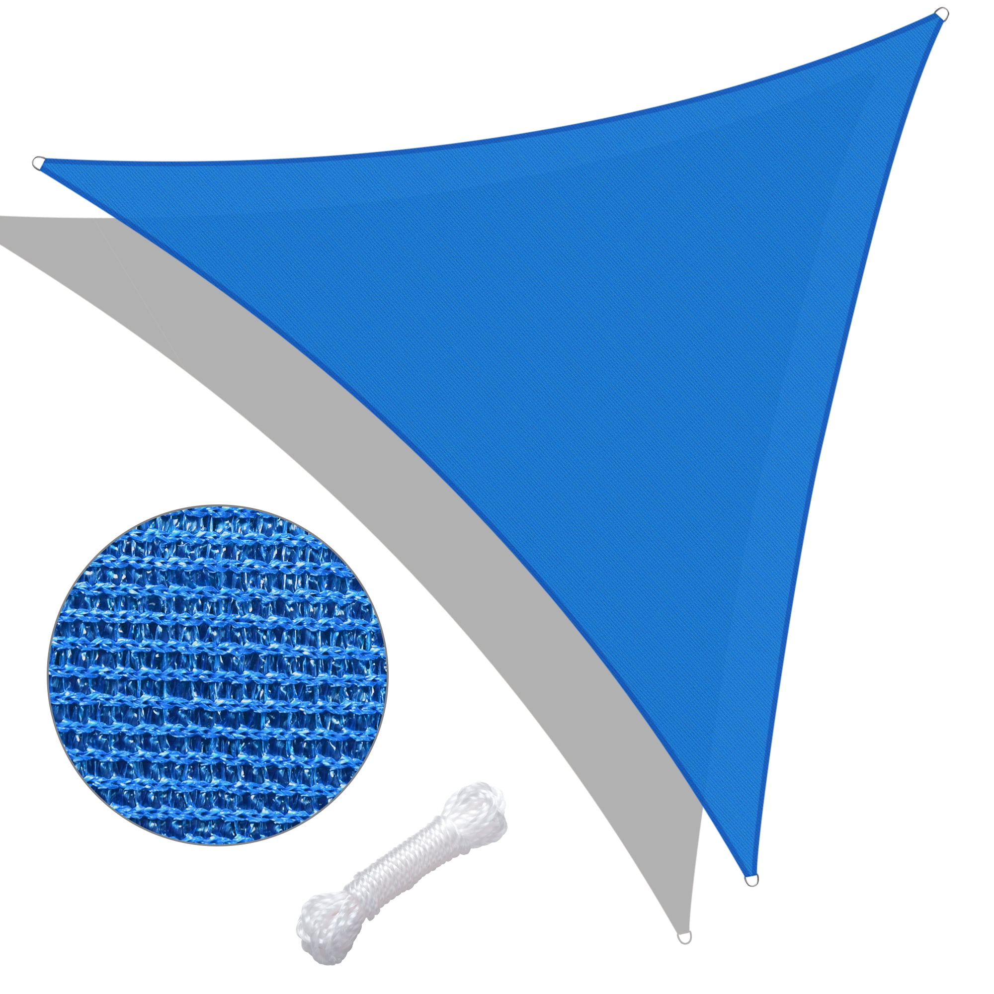 Yescom 25Ft Triangle Sun Shade Sail Canopy 97% UV Block Commercial ...