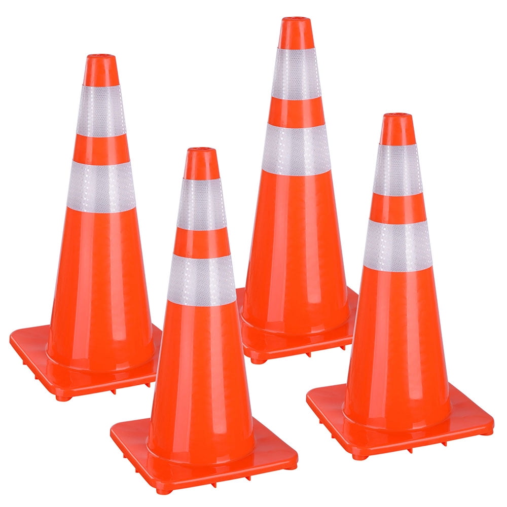 Yescom 28" Safety Traffic Cones Reflective Sport Soccer Driveway ...