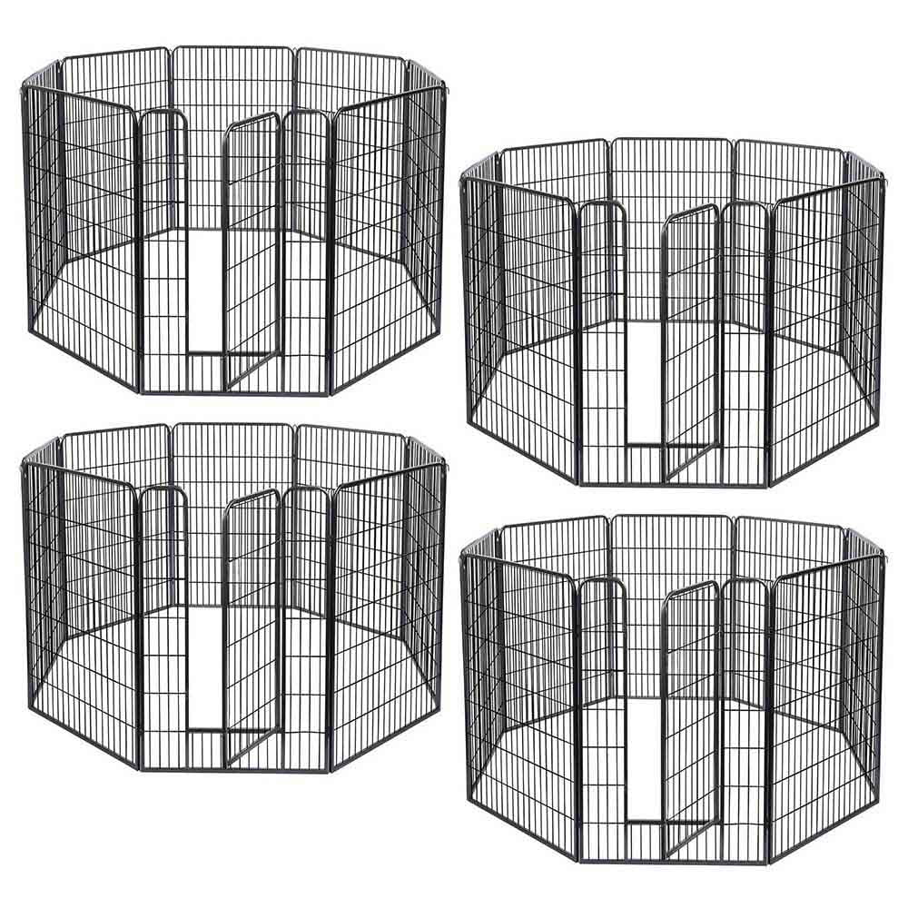 Yescom 28"x47" Metal Pet Playpen 32 Panel Dog Outdoor Exercise Fence ...
