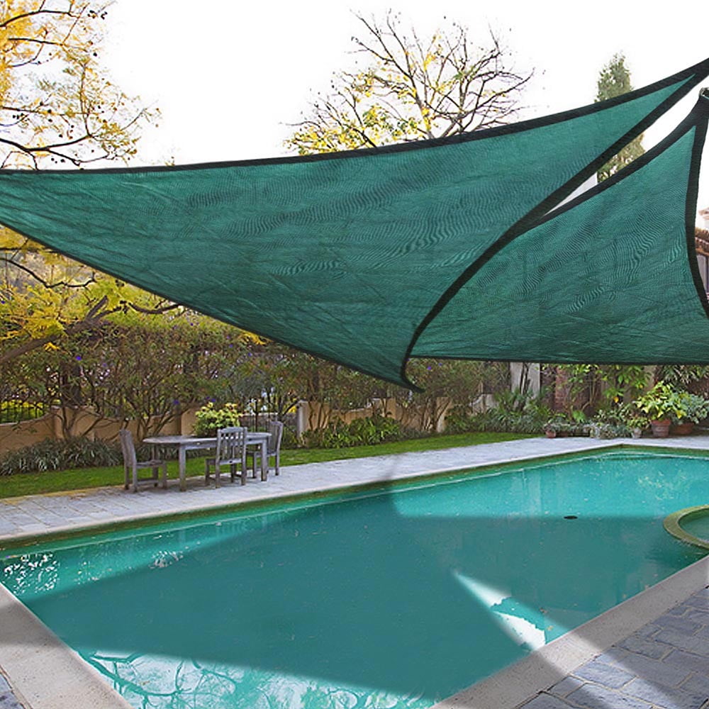 Yescom 2x 16.5' Triangle Sun Shade Sail Beach Canopy Cover UV Blocking ...