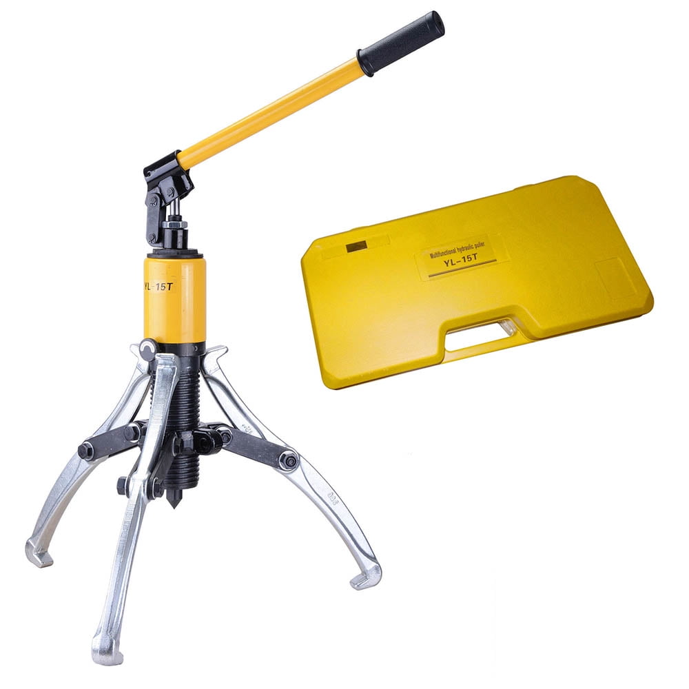 Yescom 3-Jaw Hydraulic Gear Puller Set 15 Ton Wheel Bearing Pulling ...