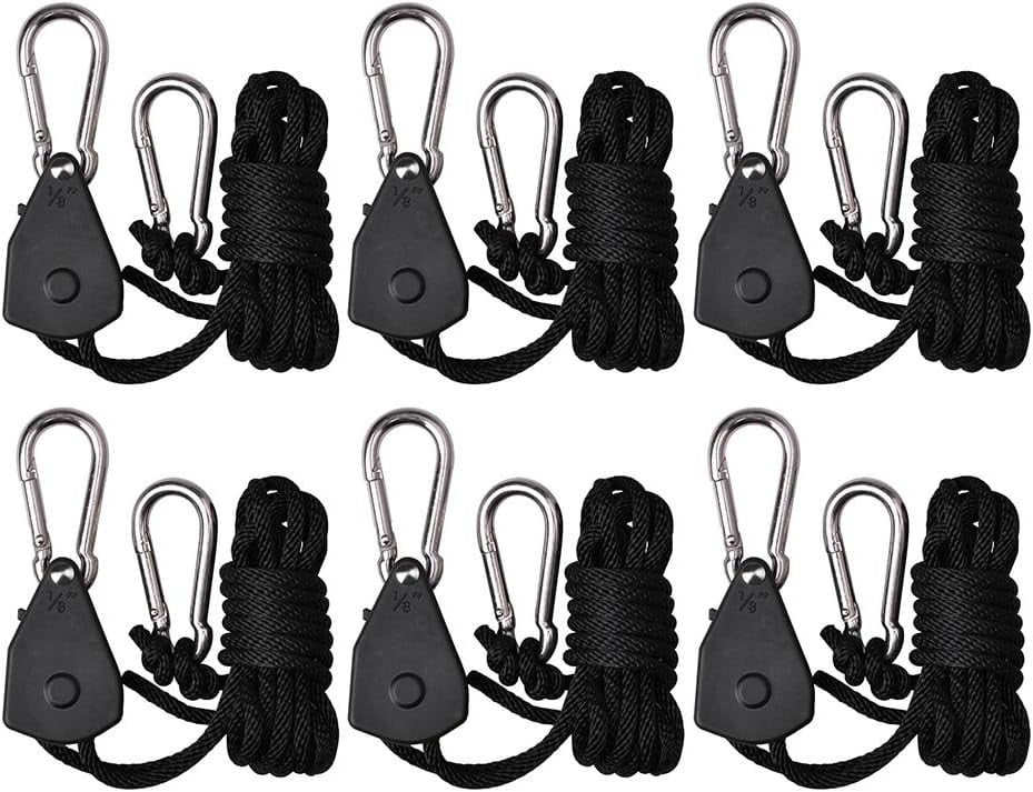 Yescom 3 Pairs Yoyo Hanger 150lbs Heavy Duty Rope Hanger Adjustable for ...