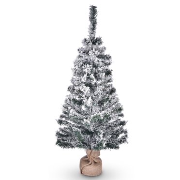 Costway 3Ft Pre-Lit Fiber Optic PVC Christmas Tree Tabletop Plastic ...