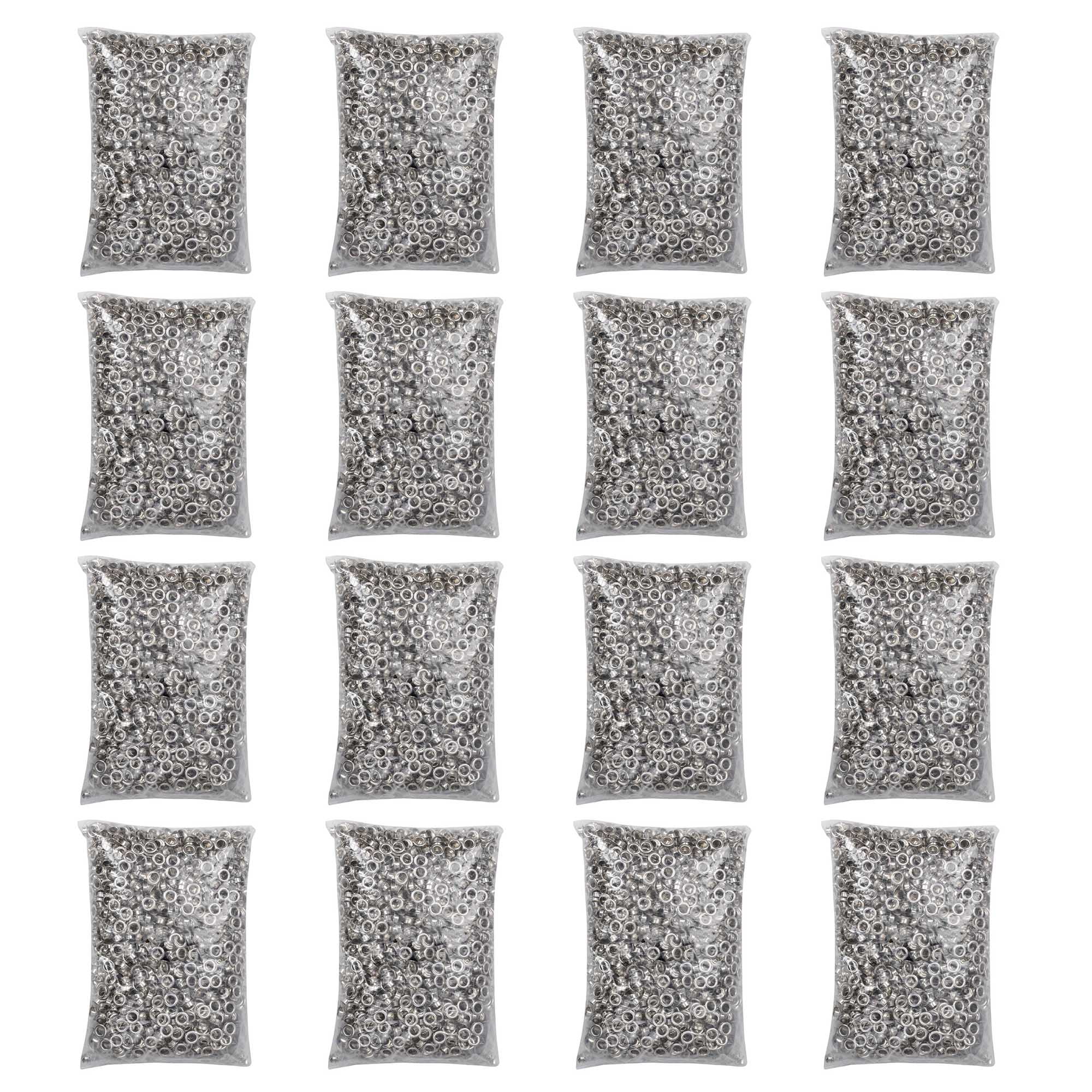 Yescom 32000 Pack 1/4" Size 0 Grommets & Washers Kit Leather Bags Signs ...