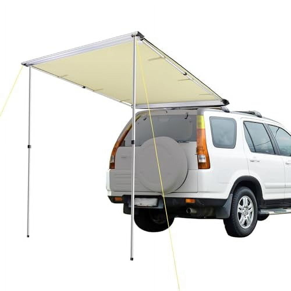 Yescom 4.6x6.6' Car Side Awning SUV Truck Vehicle Awning Rooftop Pull ...