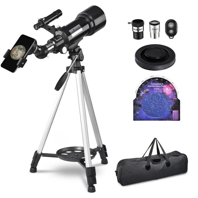 Yescom 400x70mm Telescope for Beginners, Astronomical Refractor with ...