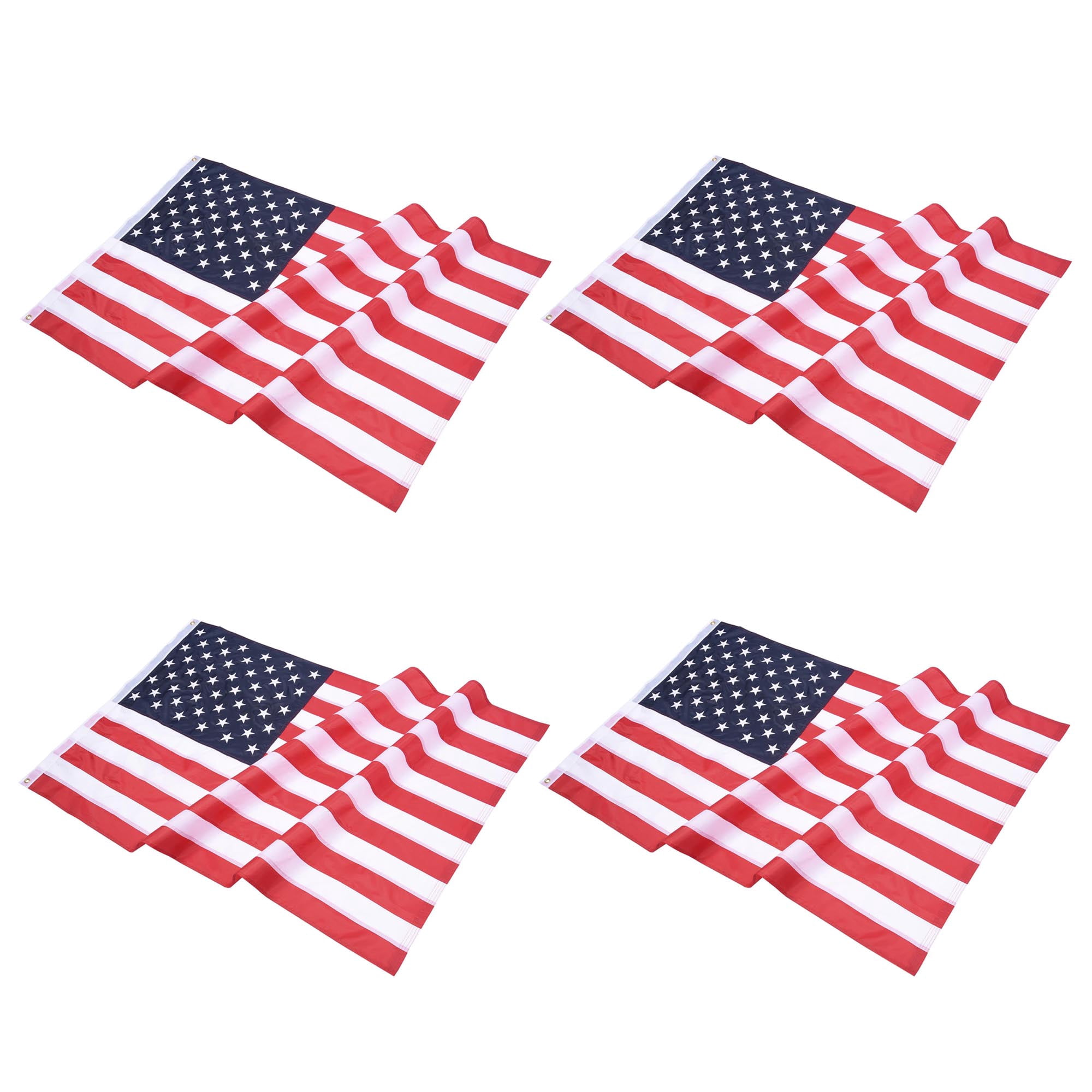 Yescom 4x6 Ft US Flag Sewn Stripes Polyester Oxford Fabric Fade ...