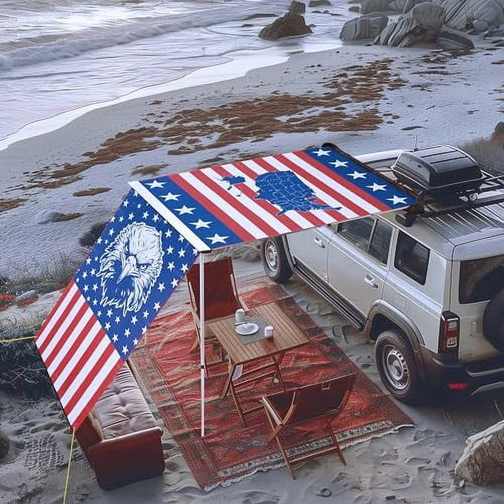 Yescom 6.4x6.7 Ft Car Awning Side Wall for SUV Awning Shade Screen Roof ...