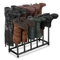 Yescom Portable 6-Pair Boot Rack, Black Metal Organizer, Easy to ...