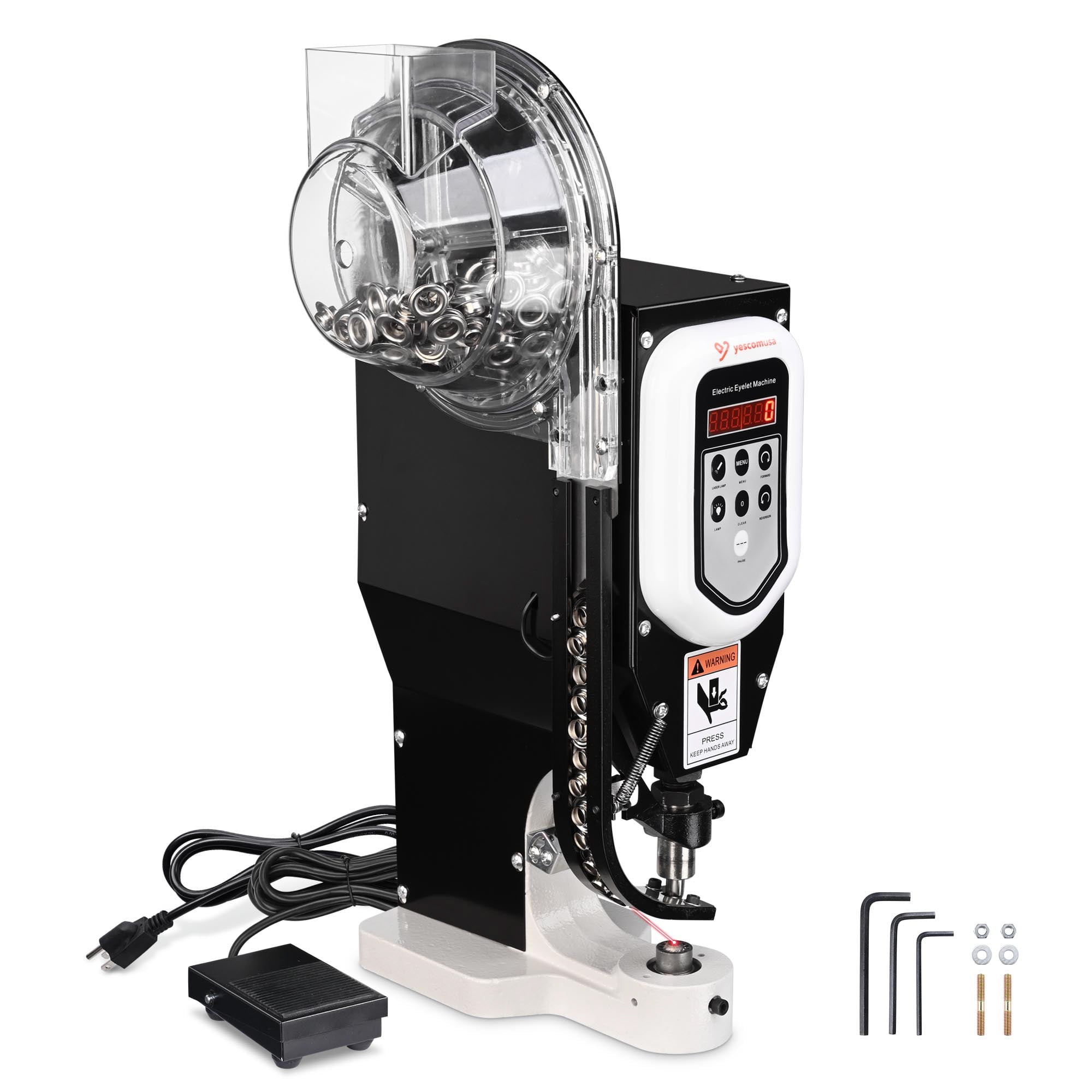 Yescom 750W Electric Grommet Press Machine Plug-and-play Eyelet Hole ...
