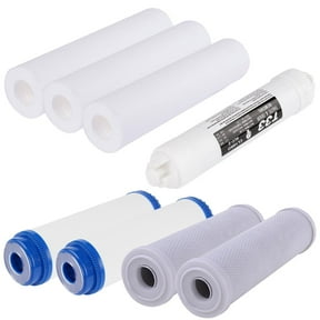 Pure Blue H2O 5-Pack Carbon Home Cartridge for 4-Stage Reverse Osmosis ...