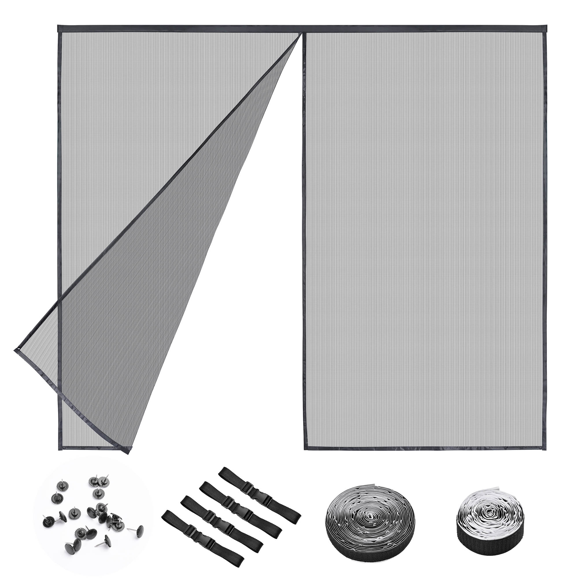 Butizone Garage Door Screen for 1 Car Garage Doors, 8x7FT Reinforced ...