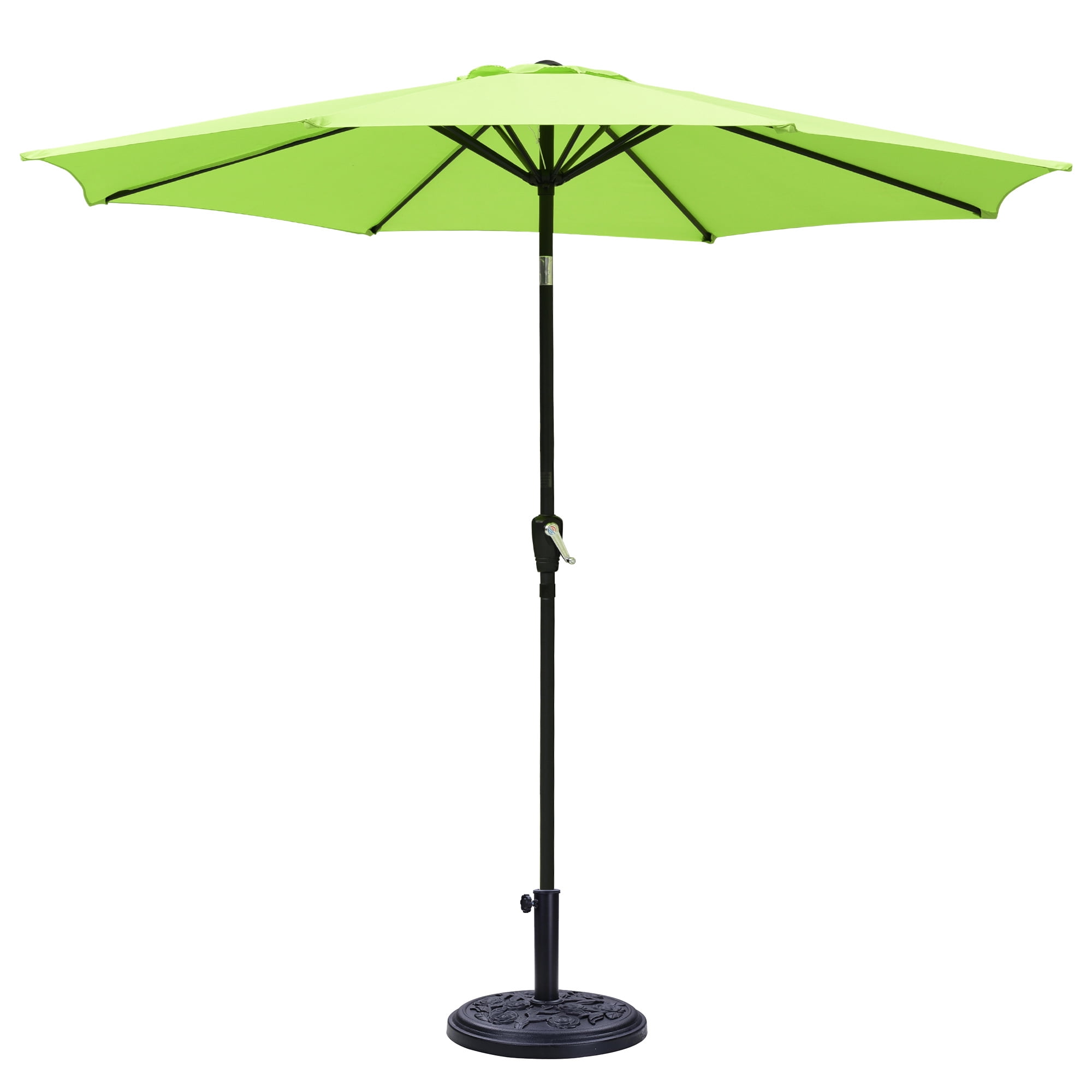 Yescom 9 Ft Aluminum Outdoor Patio Umbrella Kit Apple Green with Crank ...