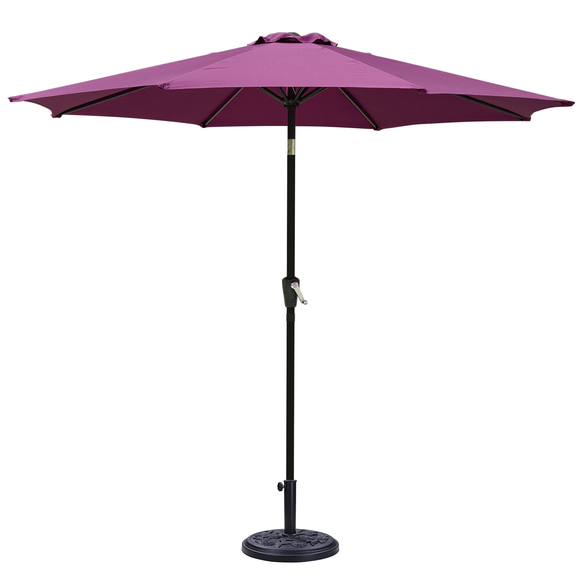 Yescom 9 Ft Aluminum Outdoor Patio Umbrella Kit fuchsia with Crank ...