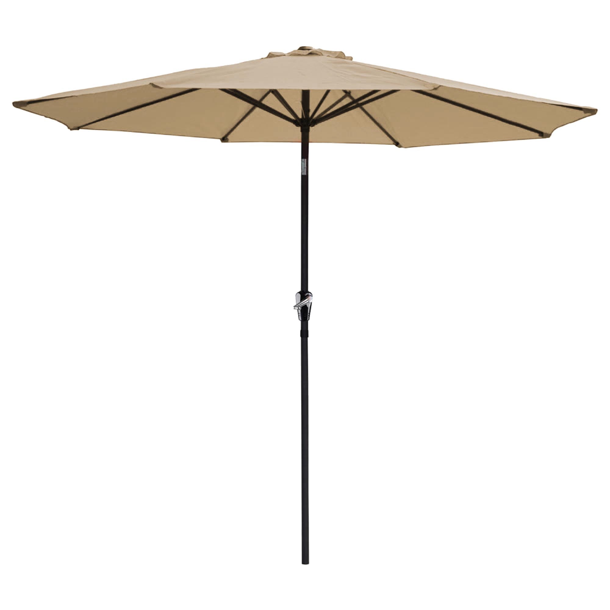 Yescom 9ft Garden Aluminum Outdoor Patio Tan Umbrella with Crank Tilt ...