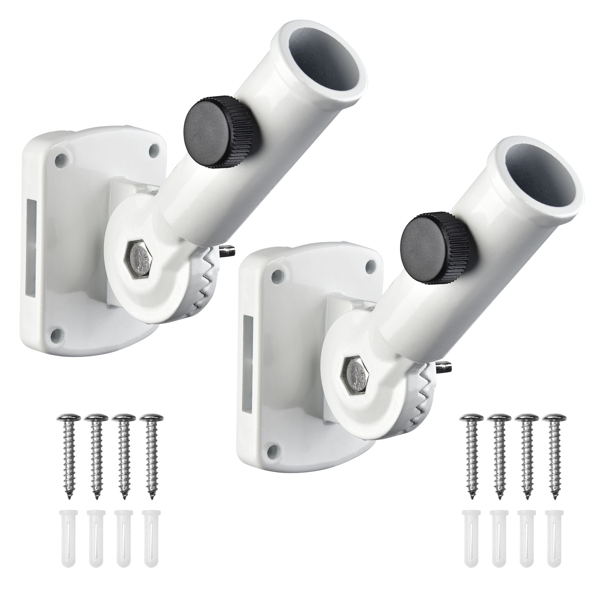 Yescom Adjustable Flag Pole Holder Wall Mount Bracket Aluminum Fit 1 ...
