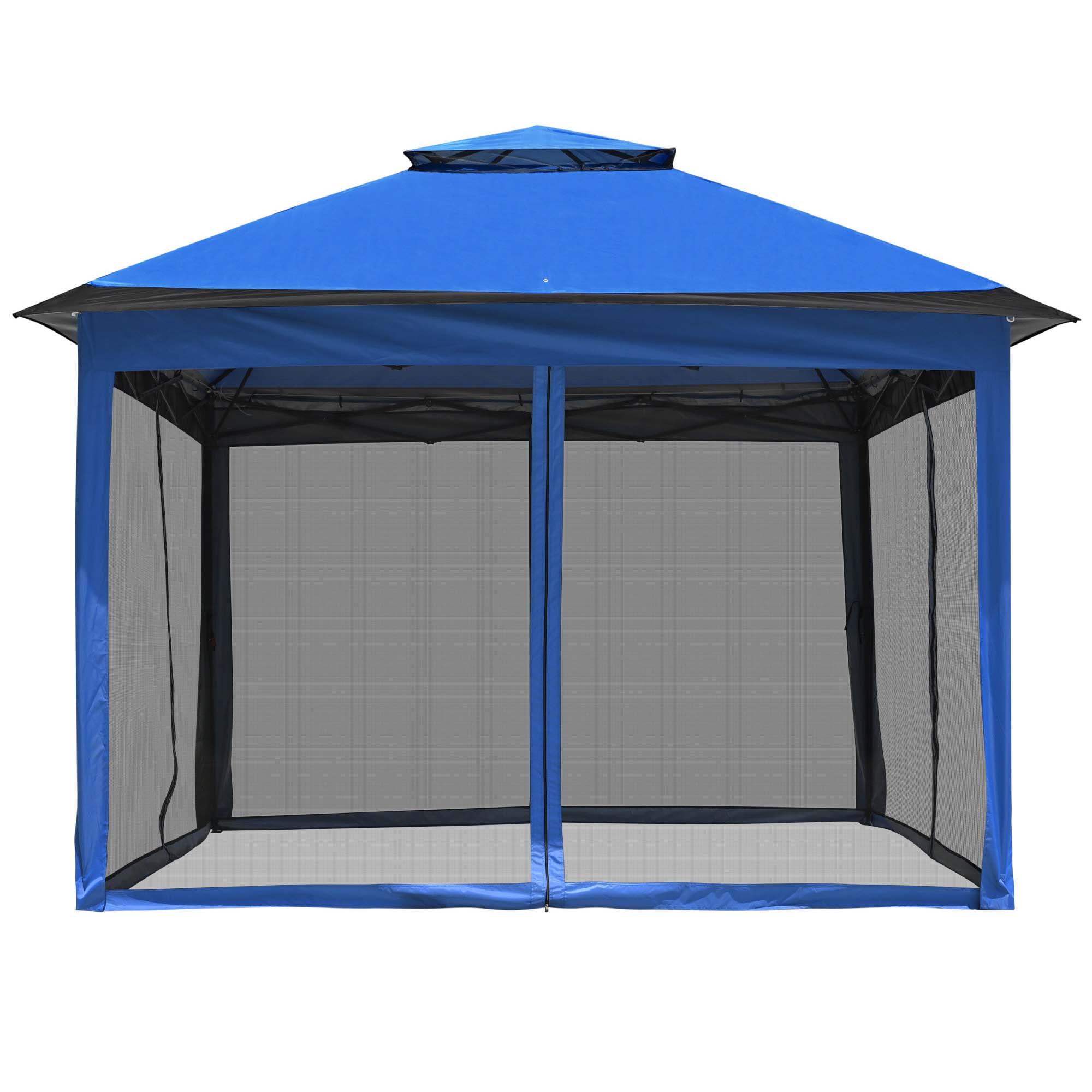 Yescom Easy Pop-Up Gazebo Tent, 11x11 Ft with Mesh Sidewalls, Portable ...
