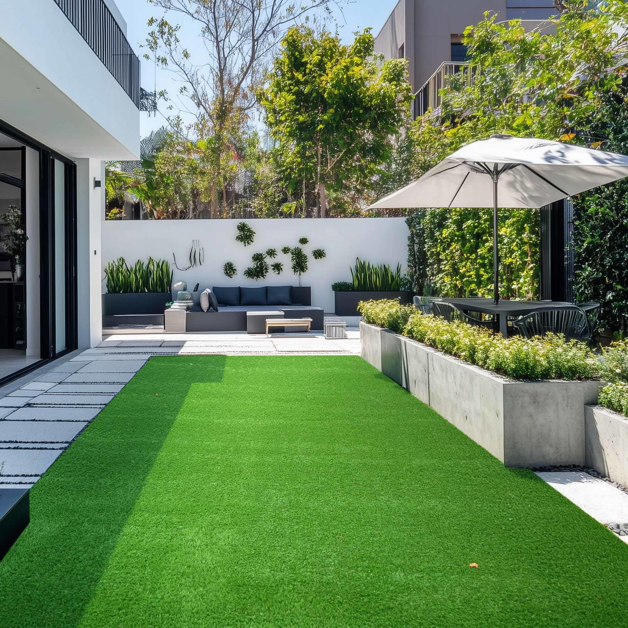 Yescom Artificial Grass Turf Fake Grass Rug Synthetic Lawn Outdoor ...