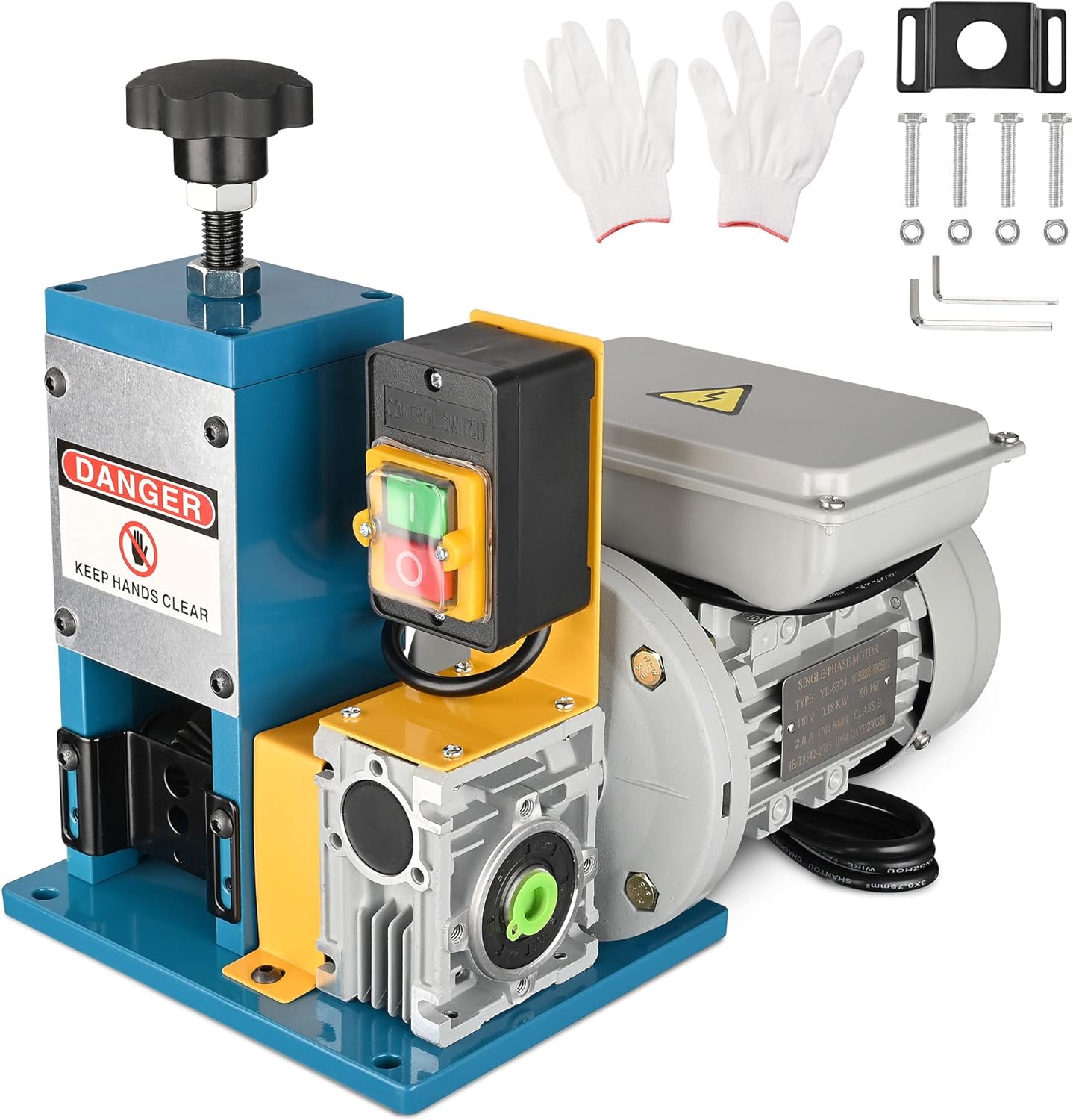 Yescom Automatic Wire Stripper Machine 0.06-1" for 1.5-25mm Cable ...