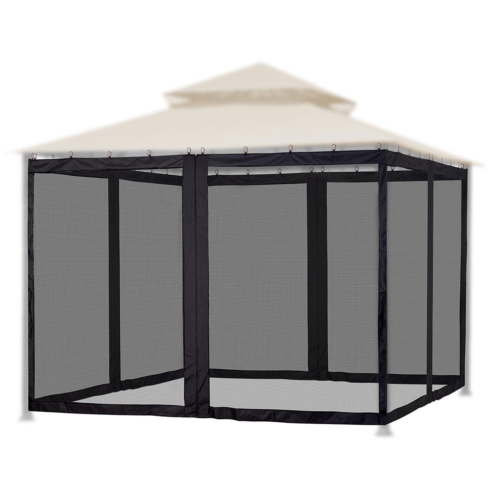 Yescom 10x10ft Canopy Gazebo Bug Screen Side Panels with Zippers ...