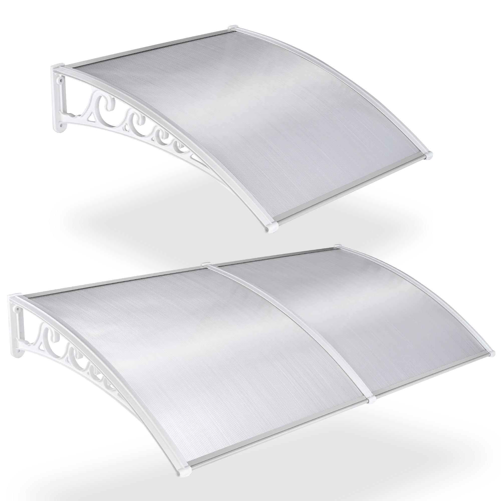Yescom Door Window Awning Cover UV Rain Snow Protection PC Hollow Sheet ...
