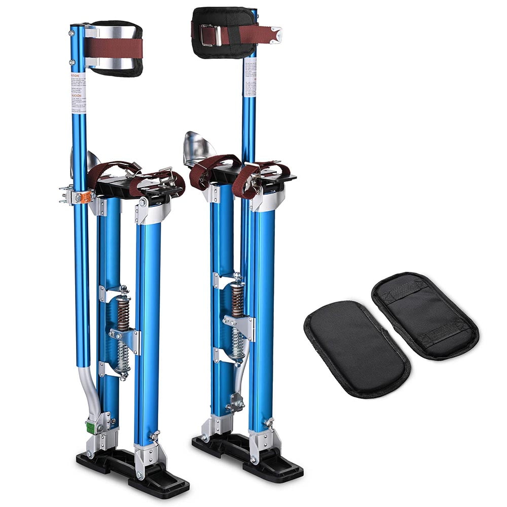 Yescom Drywall Stilts w/ 1 Pair Stilt Pad Replacement 24"-40" Aluminum ...