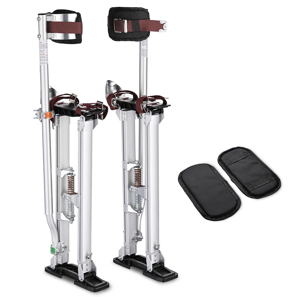 Yescom Drywall Stilts w/ 1 Pair Stilt Pad Replacement 24"-40" Aluminum Tool Painting - Walmart ...