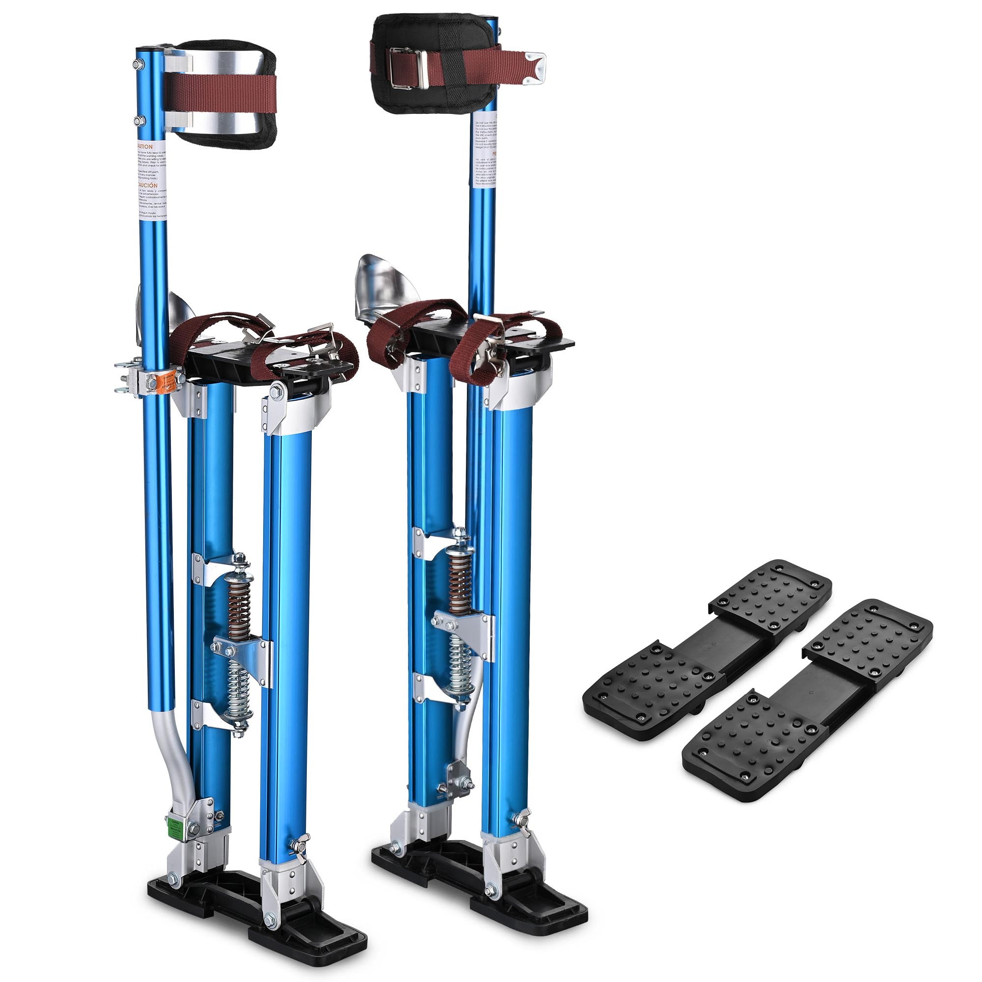 Yescom Drywall Stilts w/ 1 Pair Stilt Pad Replacement 24"-46" Aluminum ...