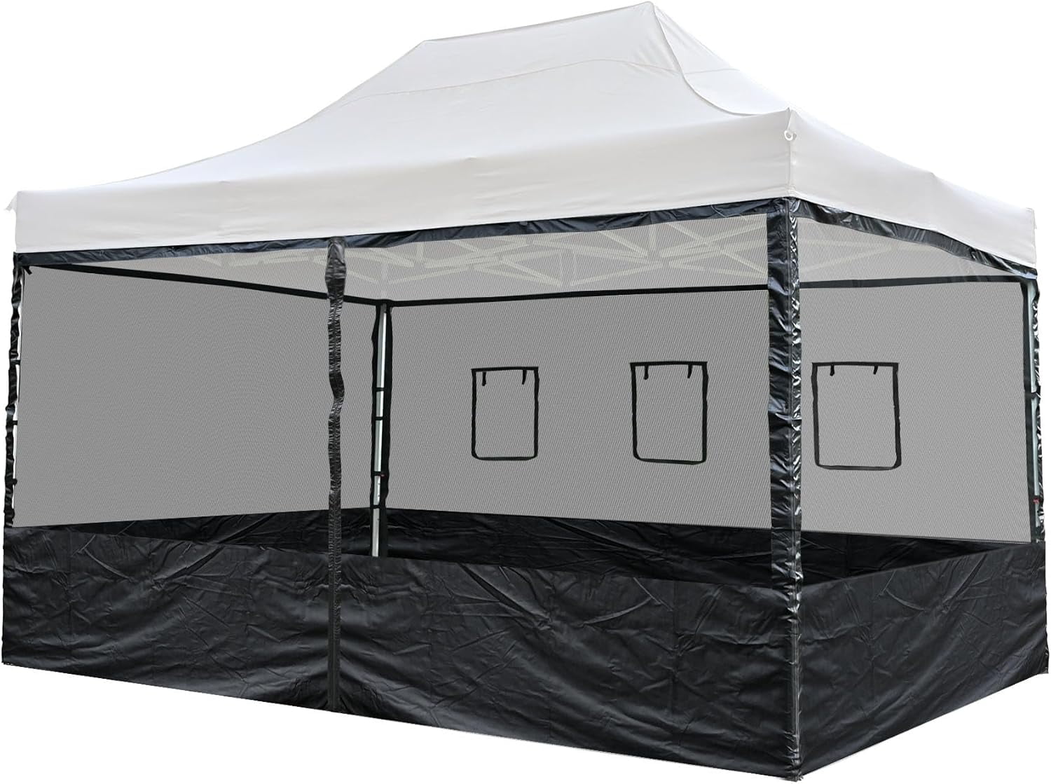 Yescom EZ Pop Up Canopy Half Mesh Sidewall with Window for Commercial ...