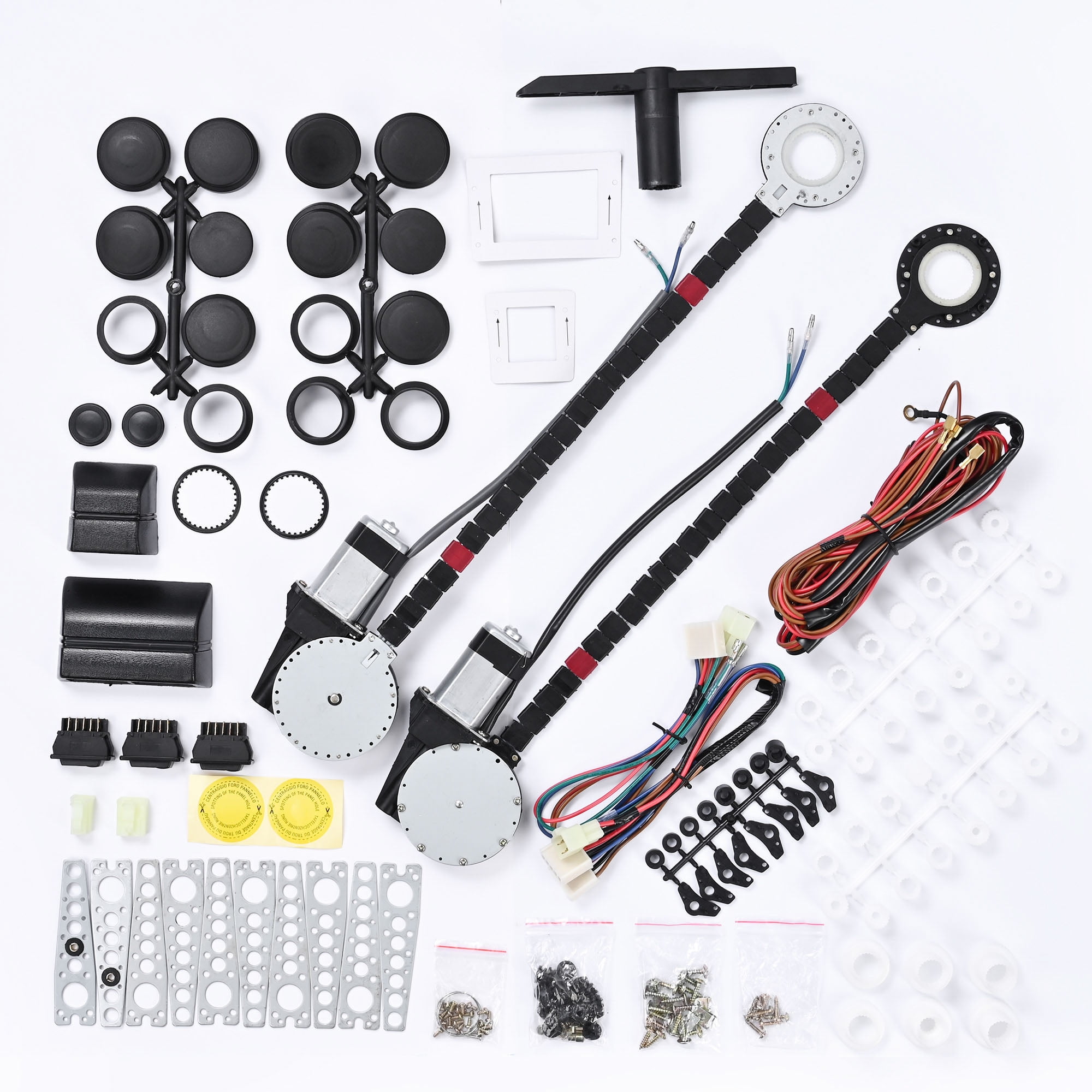 Yescom Electric Power Window Kit Lift Regulator Roll Up Conversion for ...