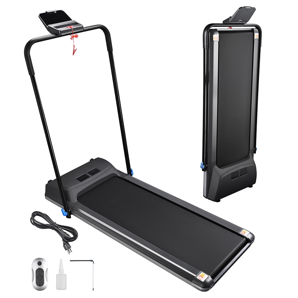 Yescom 1.5 HP, Lightweight Foldable 2-in-1 Treadmill, Running & Jogging ...