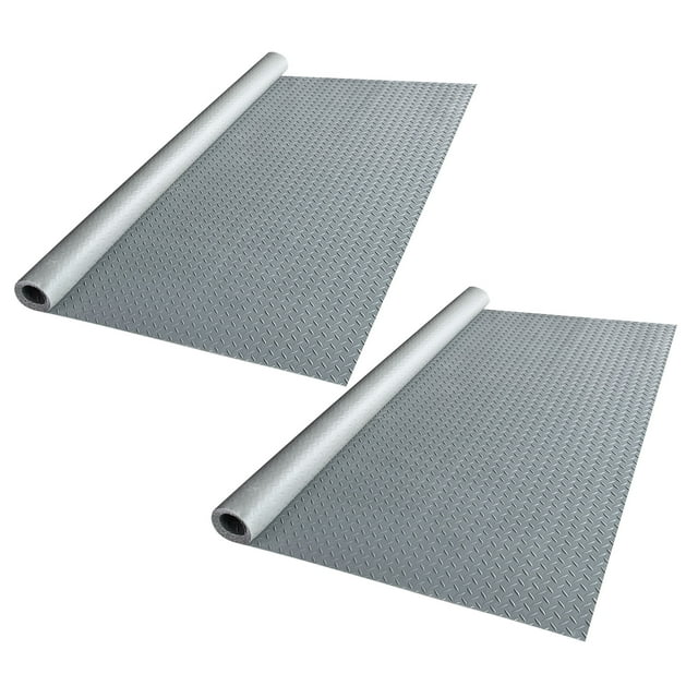 Yescom Garage Floor Mat Roll Diamond Car Parking Protect Gray PVC 13x5 ...