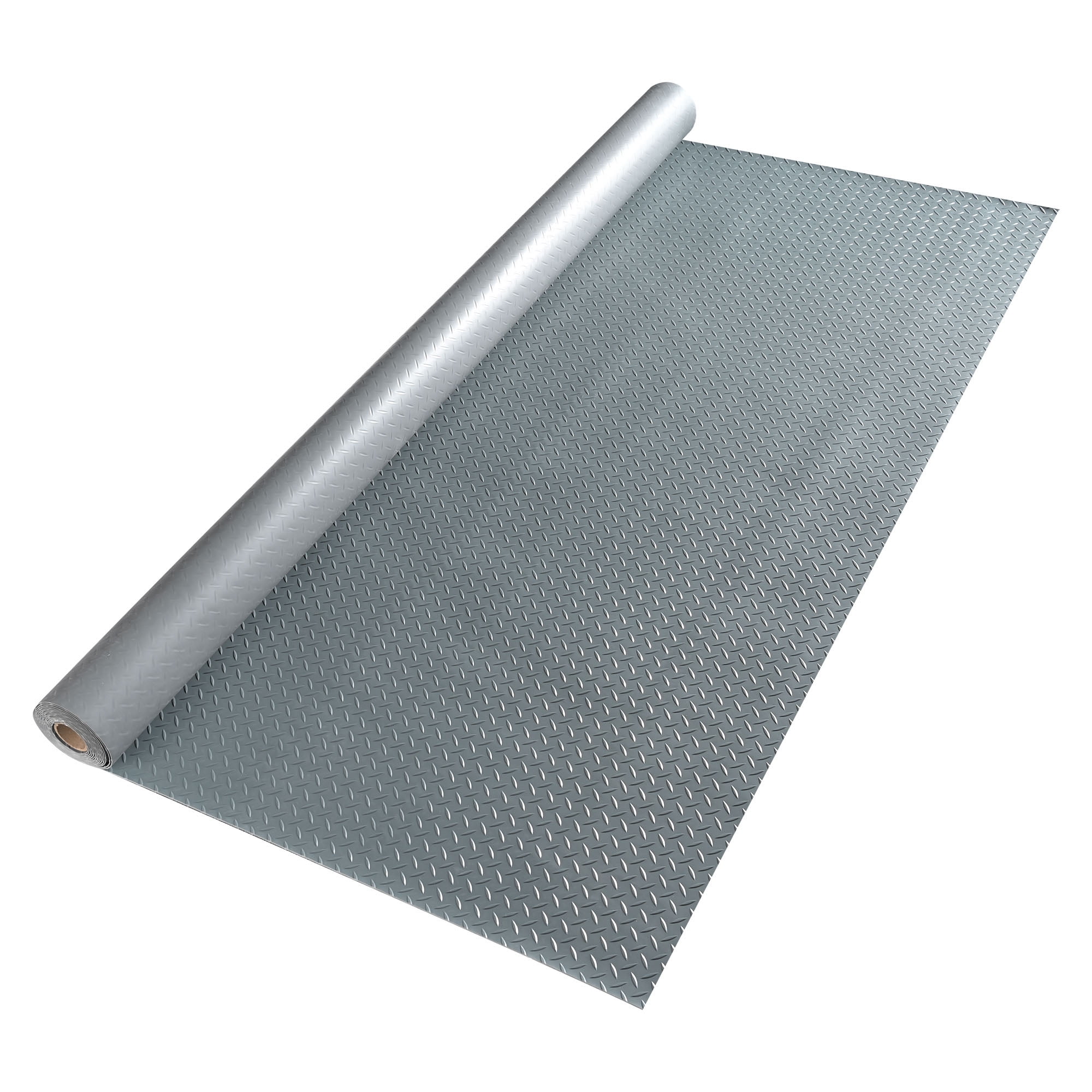 Yescom Garage Floor Mat Roll, Diamond Plate PVC Vinyl, Water-Resistant ...
