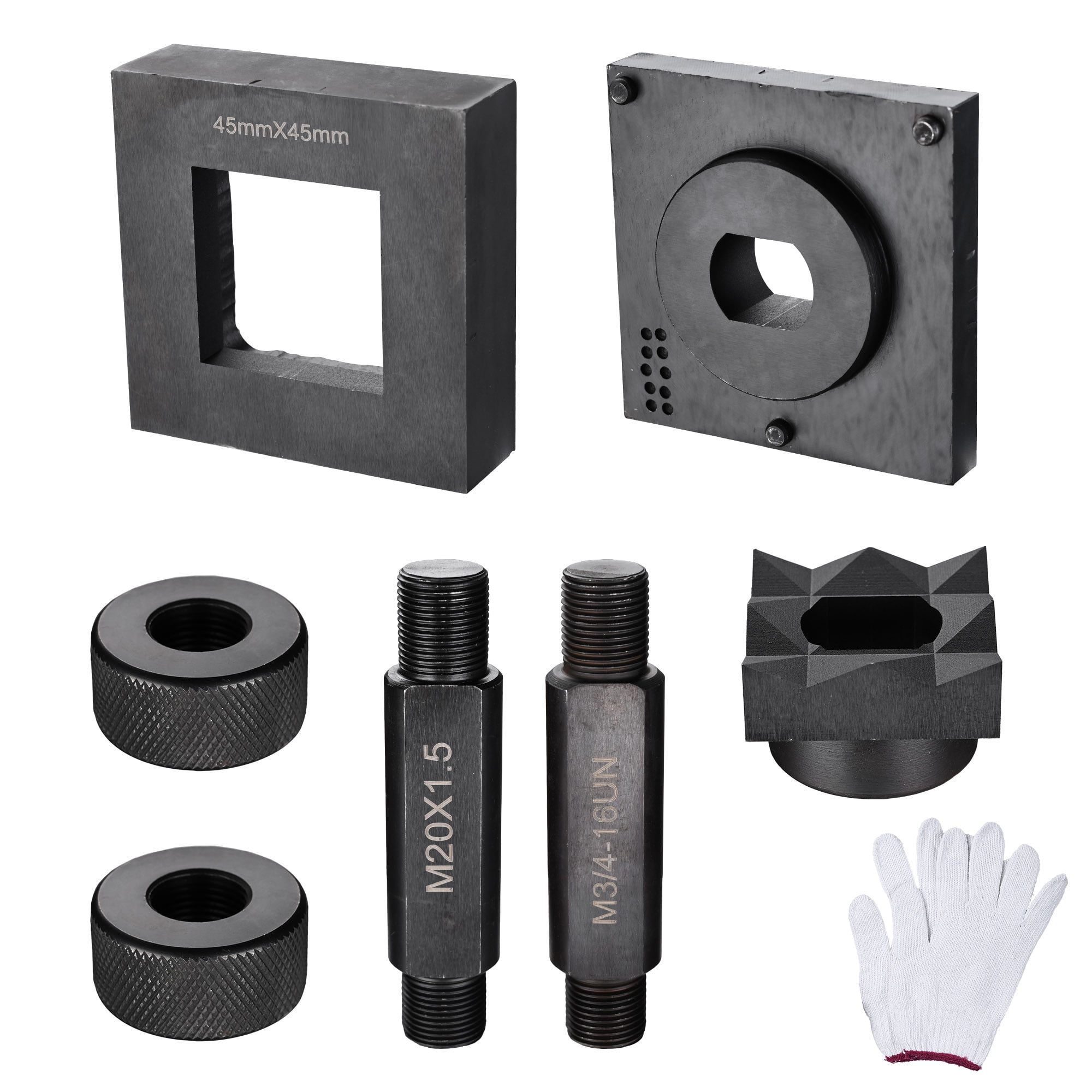 Yescom 45mm Square Knockout Punch Die 1-3/4" Punch Mold with 2 Draw ...
