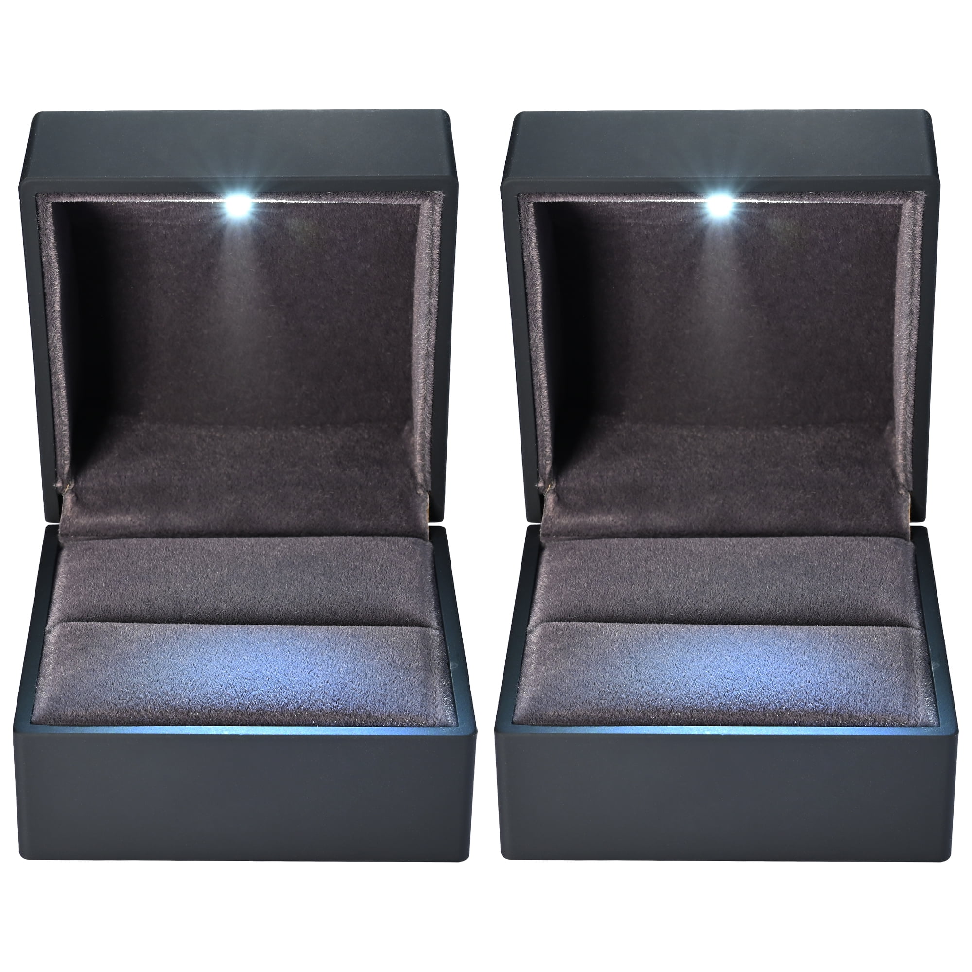 Yescom LED Ring Box Jewelry Wedding Engagement Proposal Lighted Earring ...