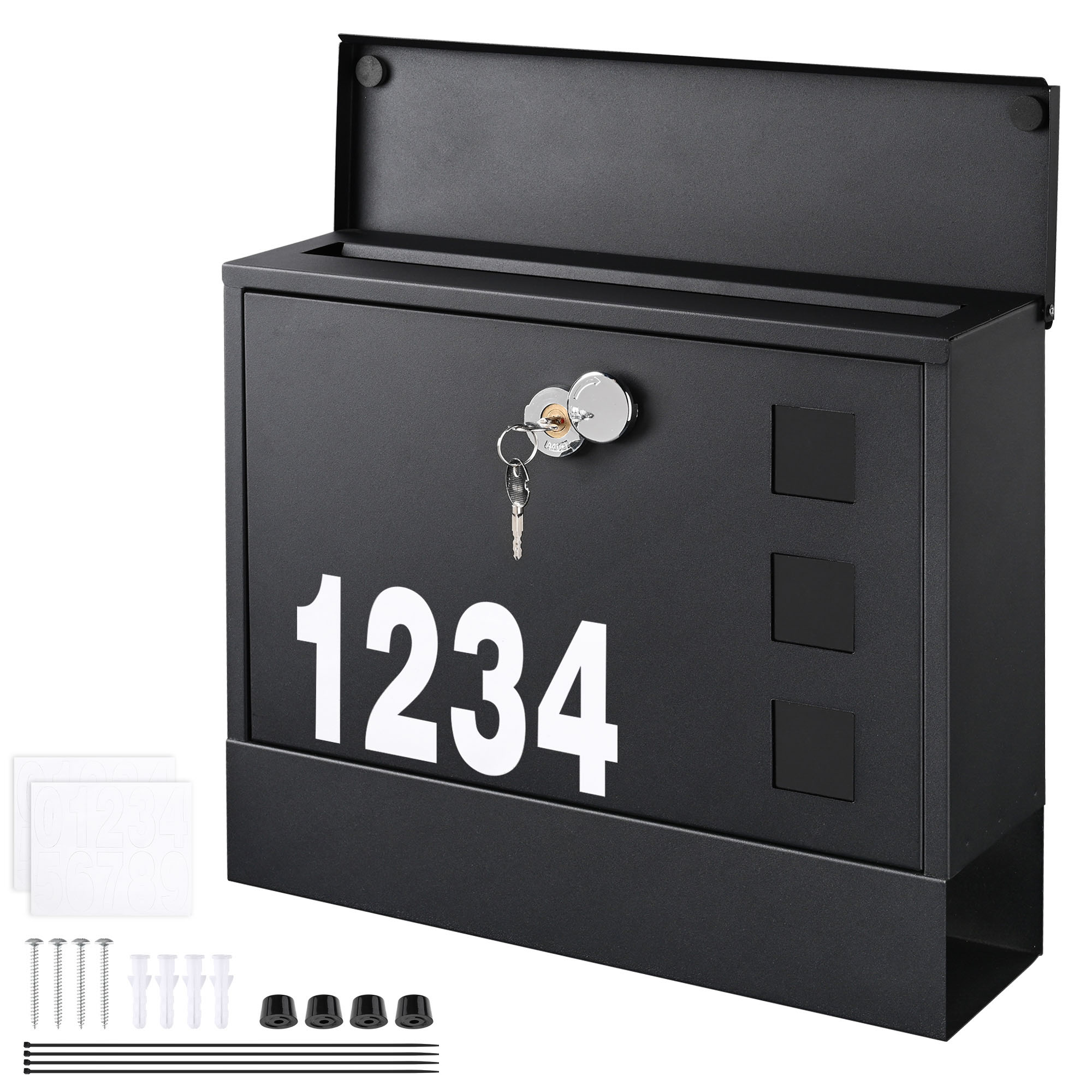 Gibraltar Mailboxes Stanley Extra Large, Steel, Post Mount Mailbox ...