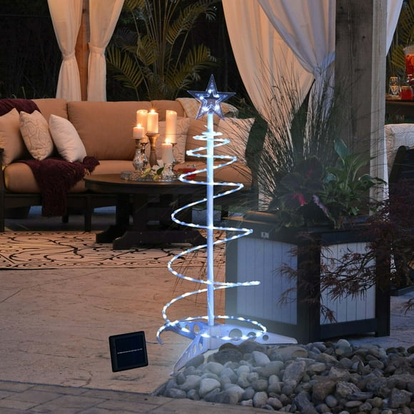 Spiral Rope Light Tree