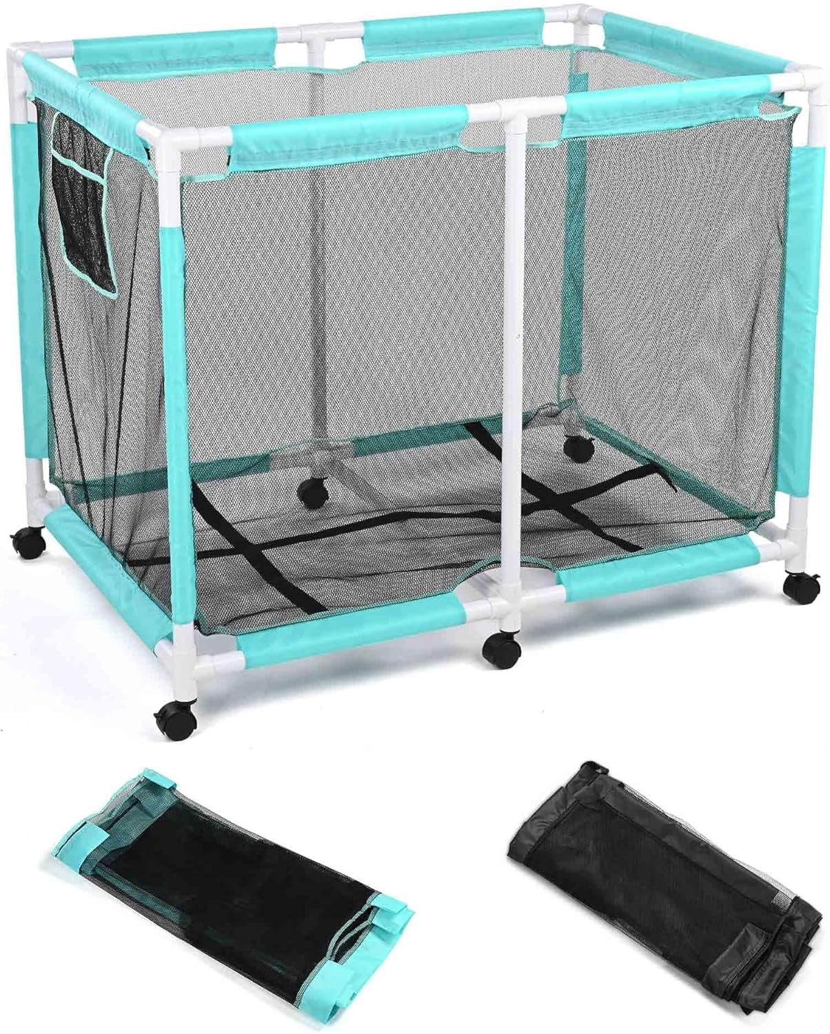 Yescom Pool Float Storage Bin Basket with Cover Net Replacement for Toy ...