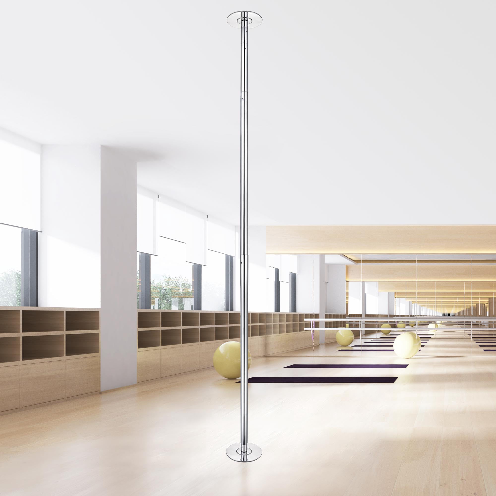 Yescom Portable 12FT Dancing Pole Kit with Extensions Fitness Dance ...
