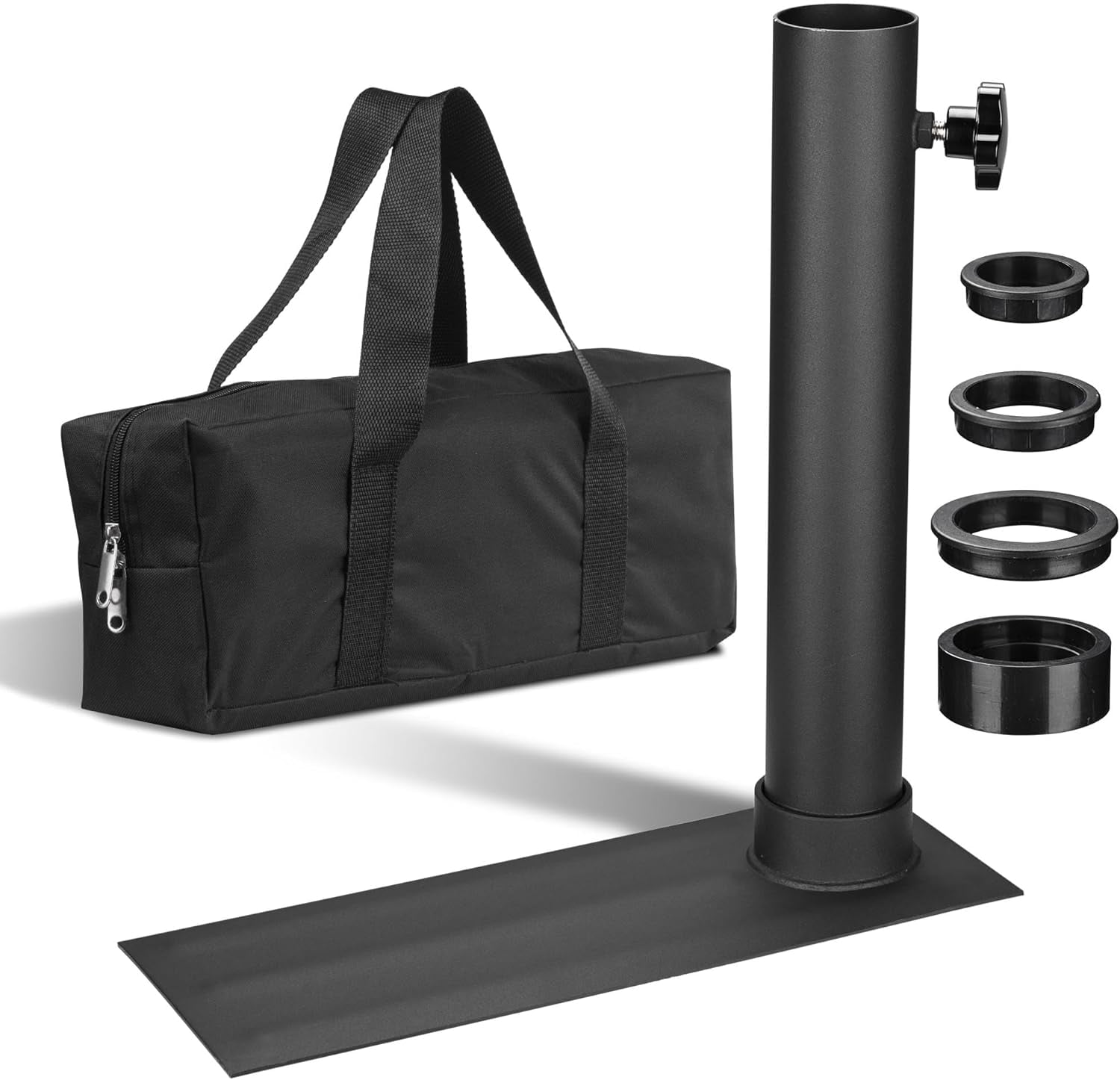 Yescom Portable All Metal Tire Mount 20ft 25ft Flagpole Base Flag Pole ...