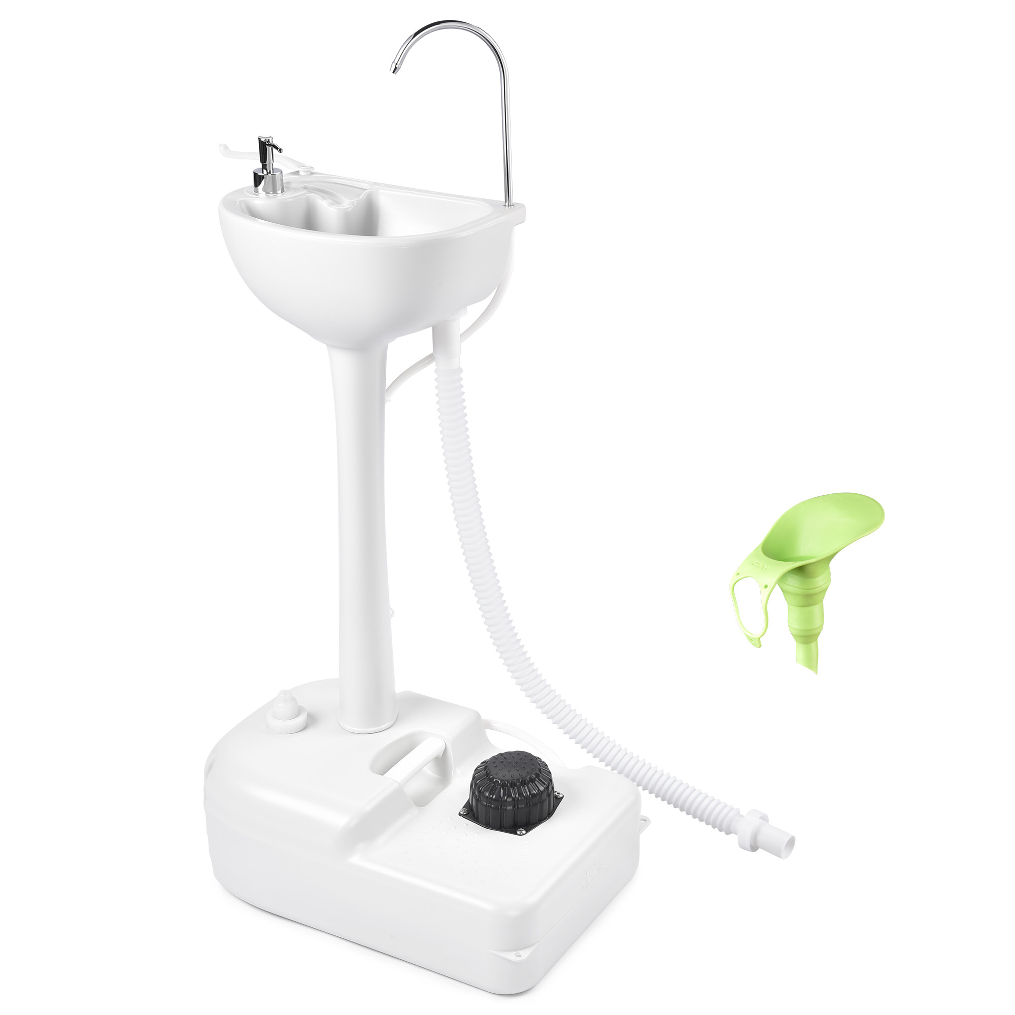 Zimtown 19L Outdoor Wash Basin Sink, Water Tank Faucet Removable, for ...