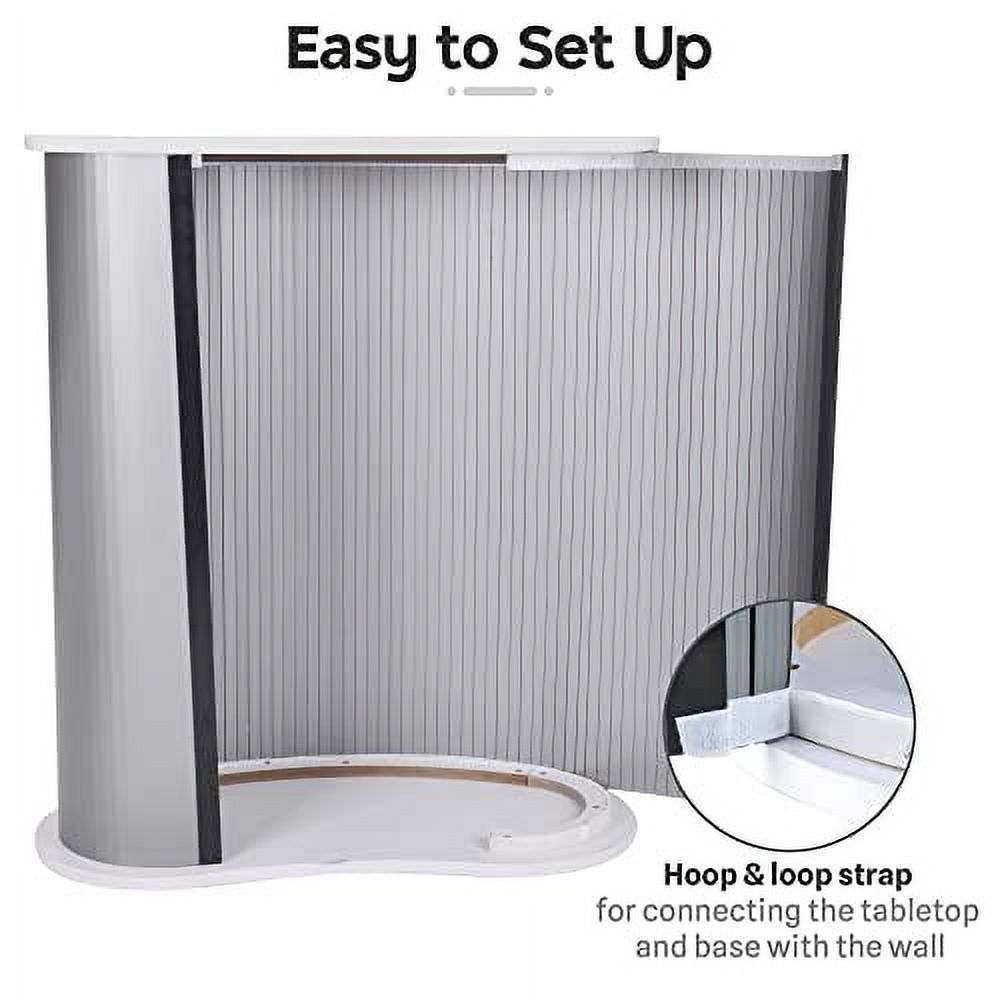 Yescom Portable Trade Show Podium Table Display Exhibition Counter ...